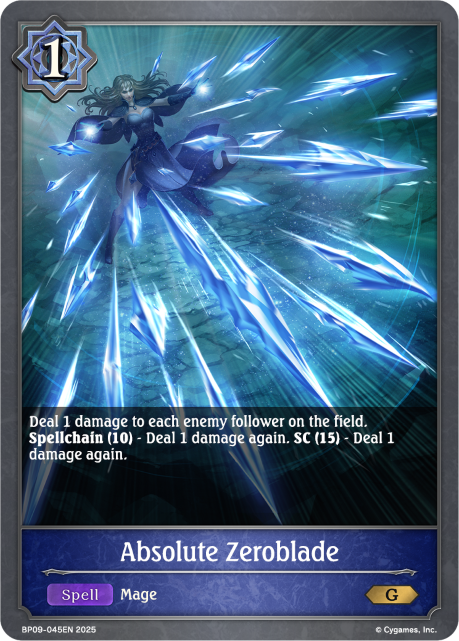 Absolute Zeroblade - BP09-045EN – Perfect Sphere Games